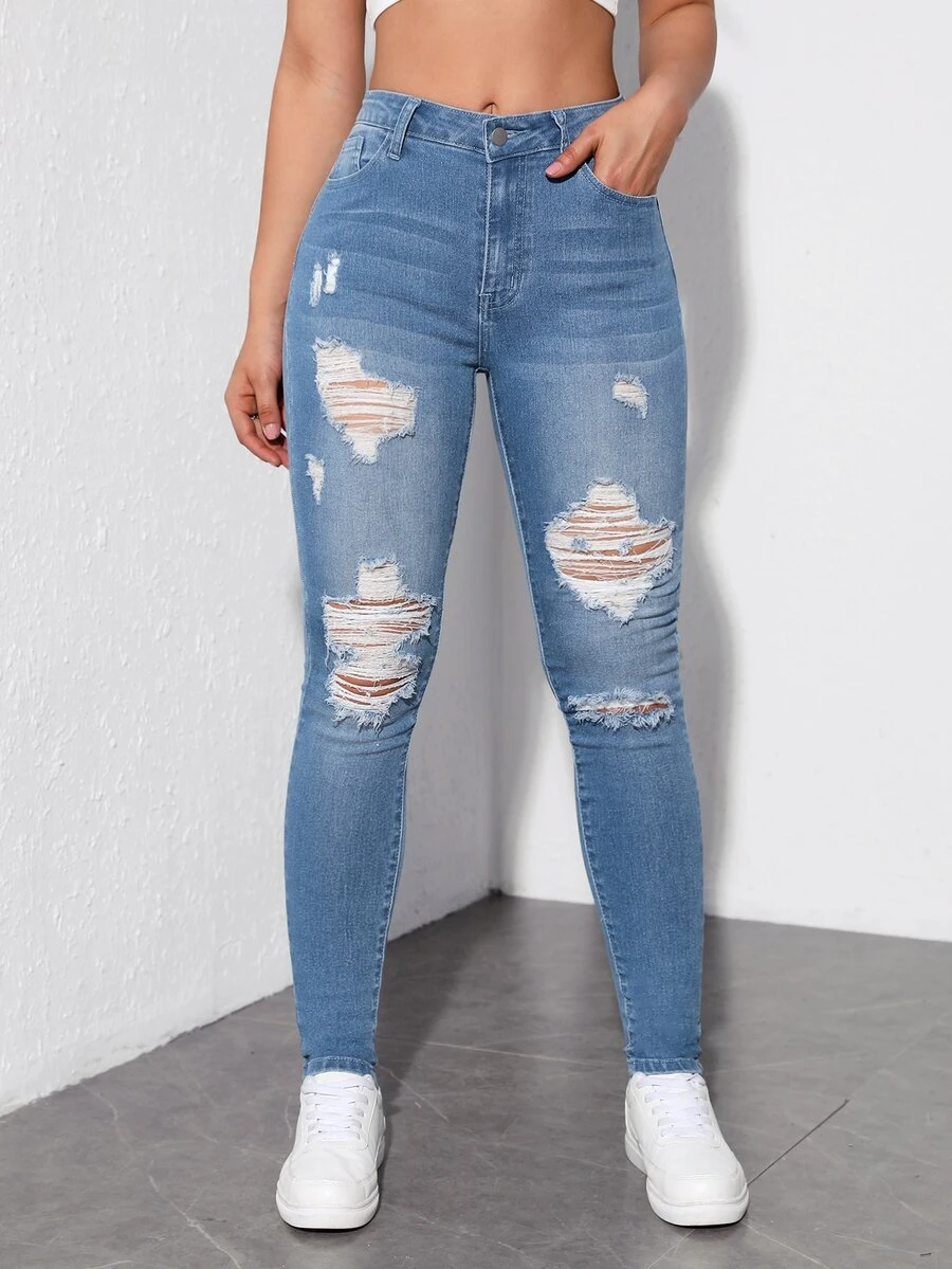 Ripped Skinny Jeans | SHEIN USA