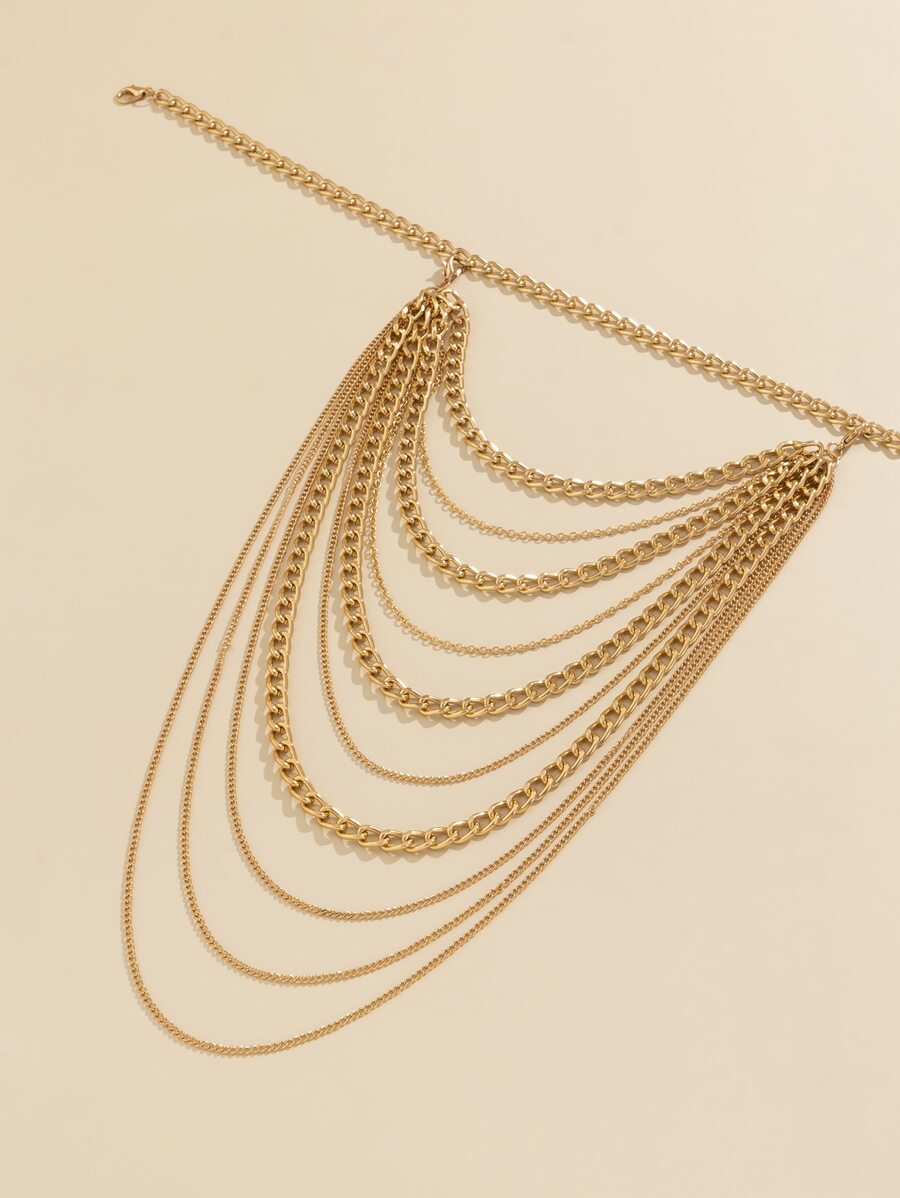 Minimalist Layered Body Chain | SHEIN USA