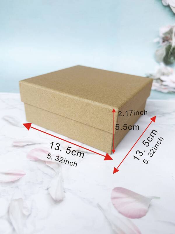 1pc Solid Color Gift Box, Simple Plain Color Square Shaped Gift ...