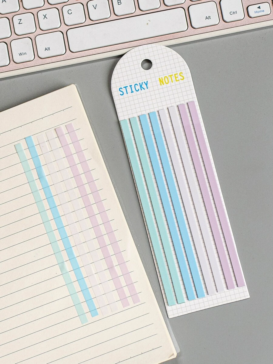 1pc Mixed Color Index Sticky Note, Simple Rectangle Shaped Easy To Post ...