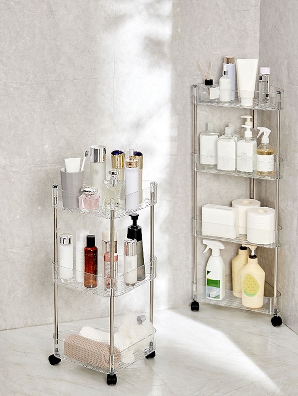 1pc Clear Bathroom Storage Rack | SHEIN USA