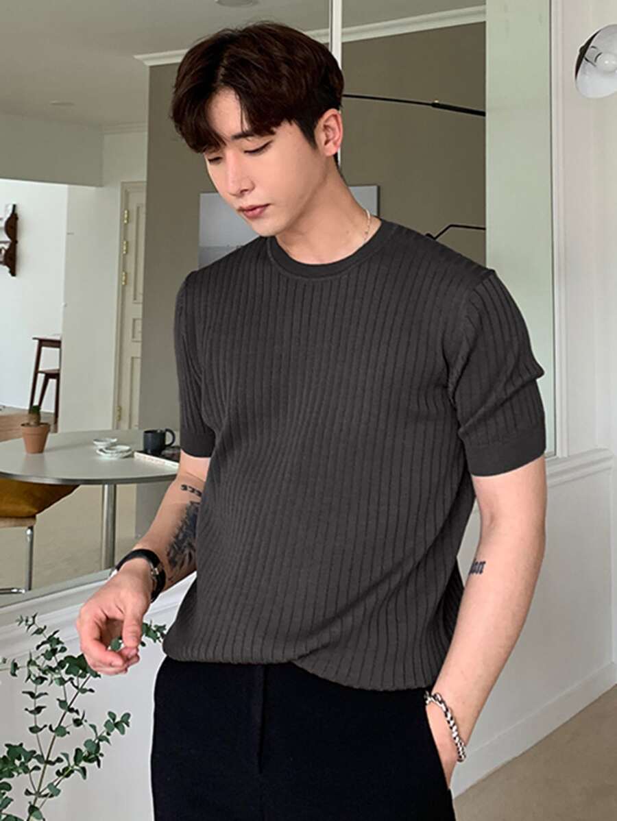 DAZY Men Ribbed Knit Top | SHEIN UK