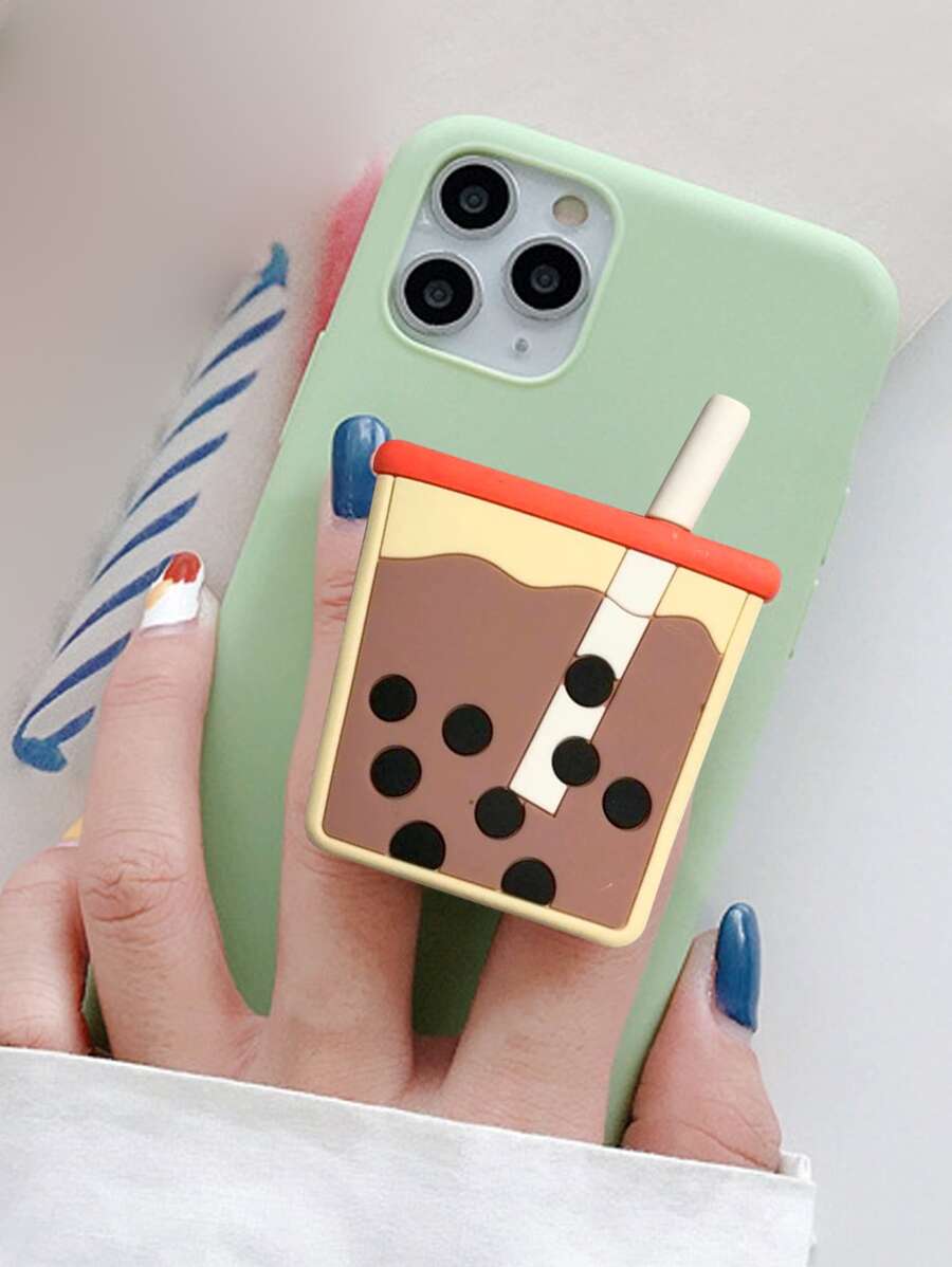 Milk Tea Shaped Stand-Out Phone Grip | SHEIN USA