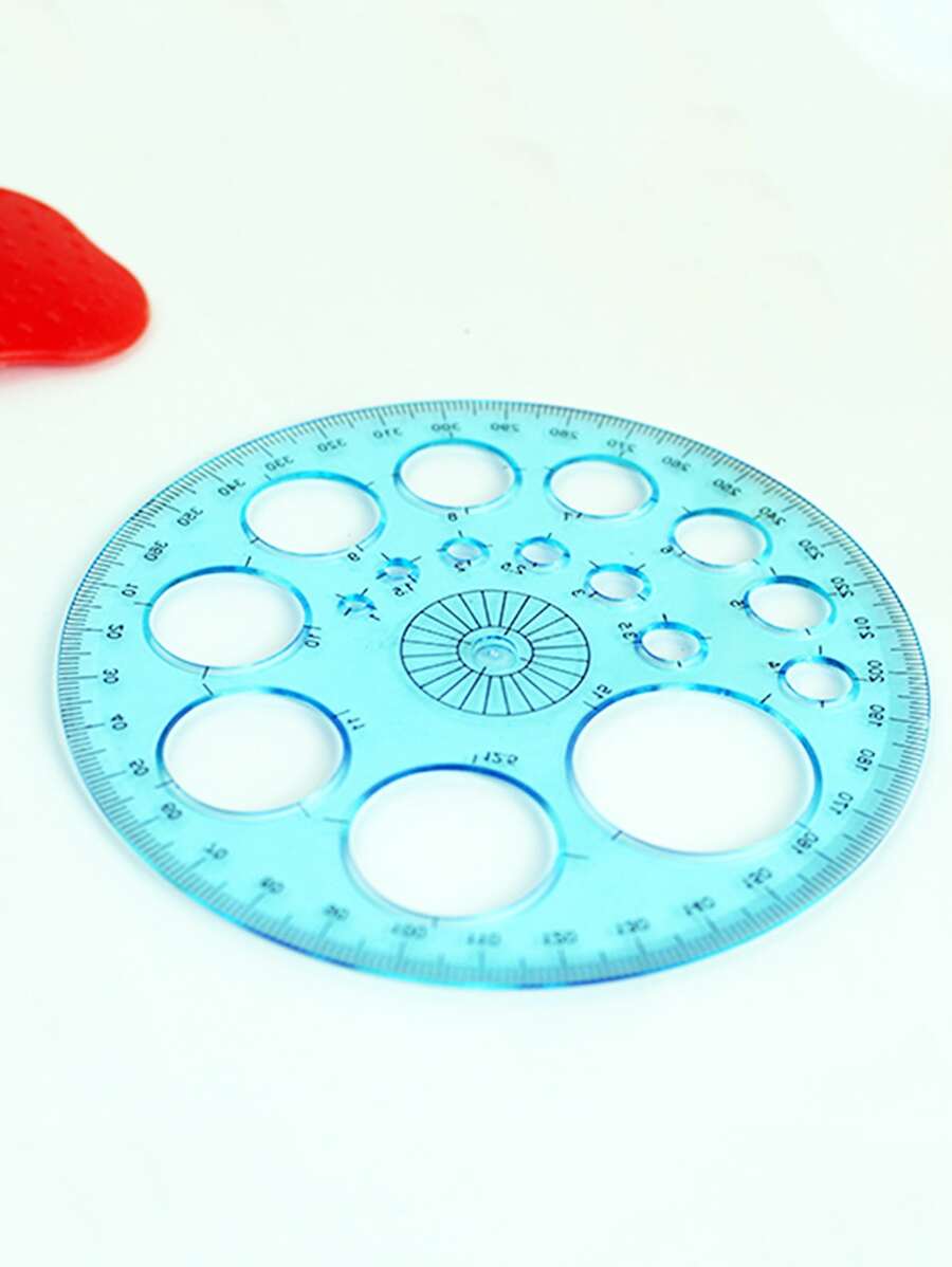 1pc Round Hollow Ruler, Simple Portable Soft Measuring Tool For Student ...