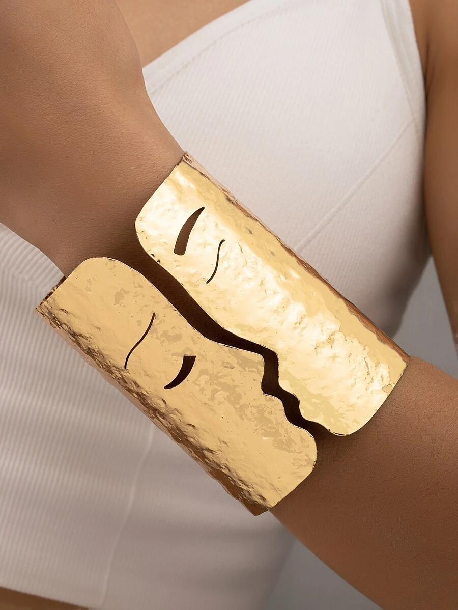 Figure Design Cuff Bangle | SHEIN USA
