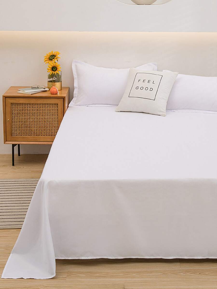Solid Color Flat Sheet | SHEIN USA
