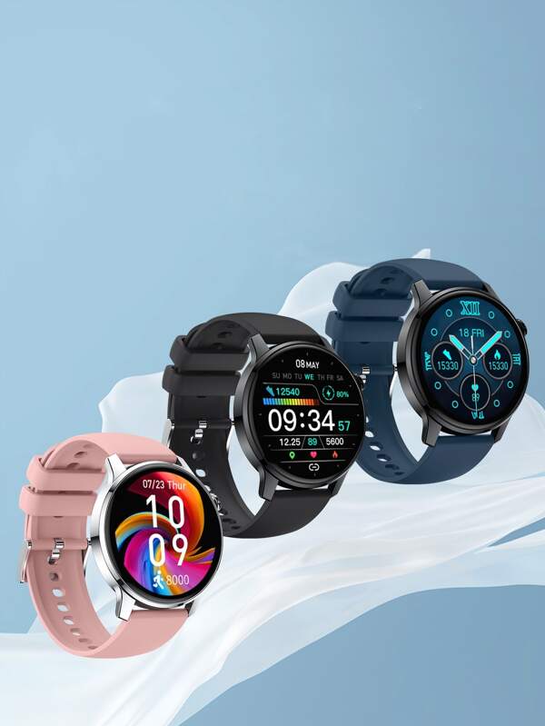 Round Dial Heart Rate Monitoring Smart Watch | SHEIN UK