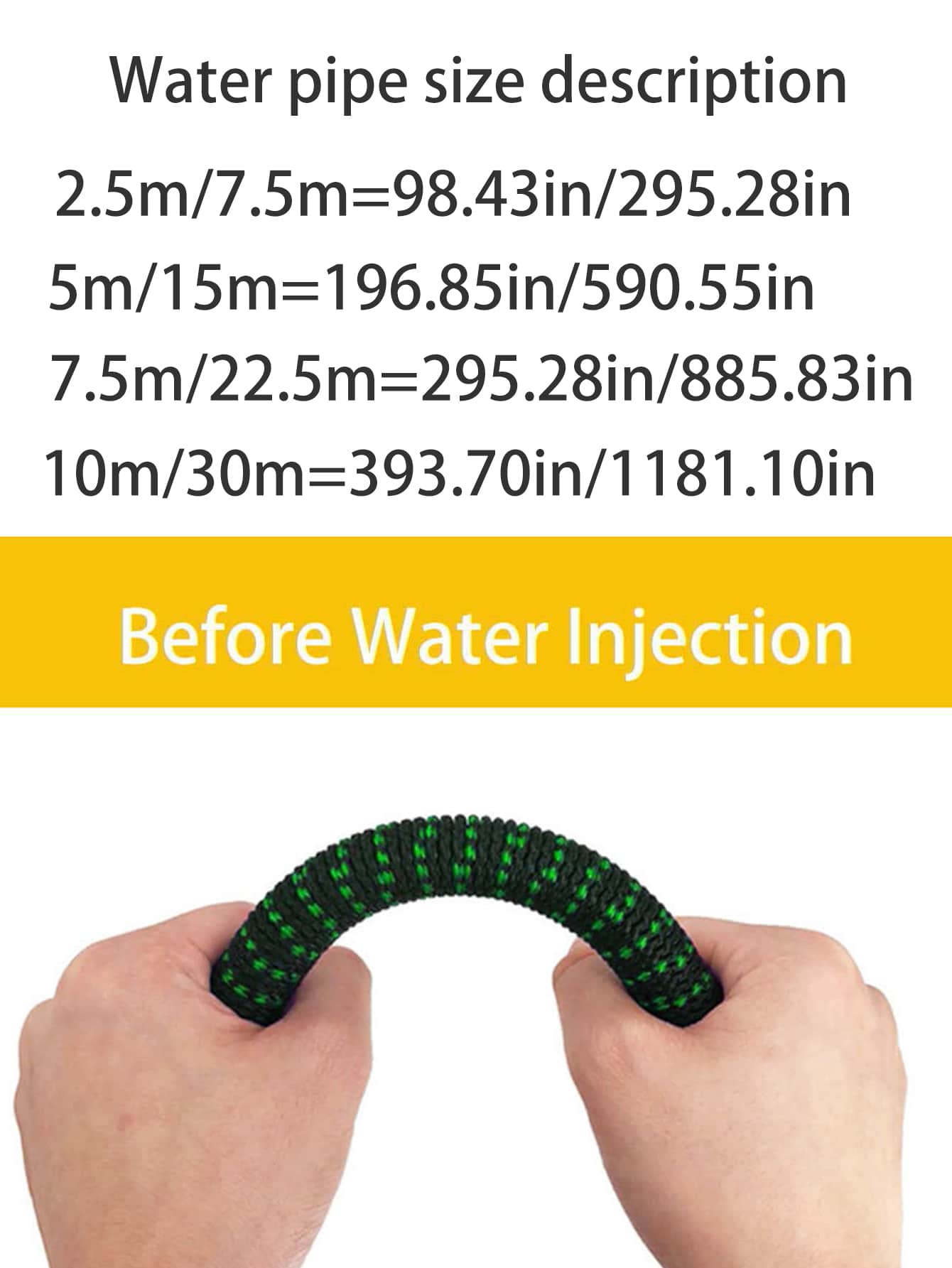 1pc TPE Water Pipe, Splash Simple Stretchable High Pressure Water Pipe ...