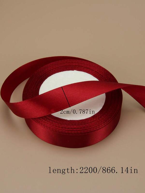 1pc Polyester Gift Wrap Ribbon, Modern Red Filament Ribbon For Gift ...