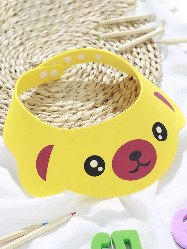 1pc EVA Shower Cap, Cartoon Cute Kids Bear Design Shampoo Cap For ...