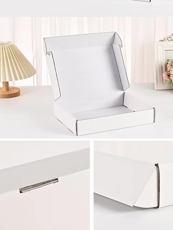 2pcs/set Paper Gift Box, Minimalist White Gift Packaging Box For Party ...