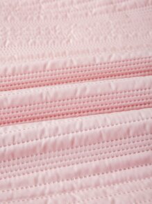 1pc Solid Color Pink Bedspread, Modern Fabric Quilt For Home | SHEIN USA