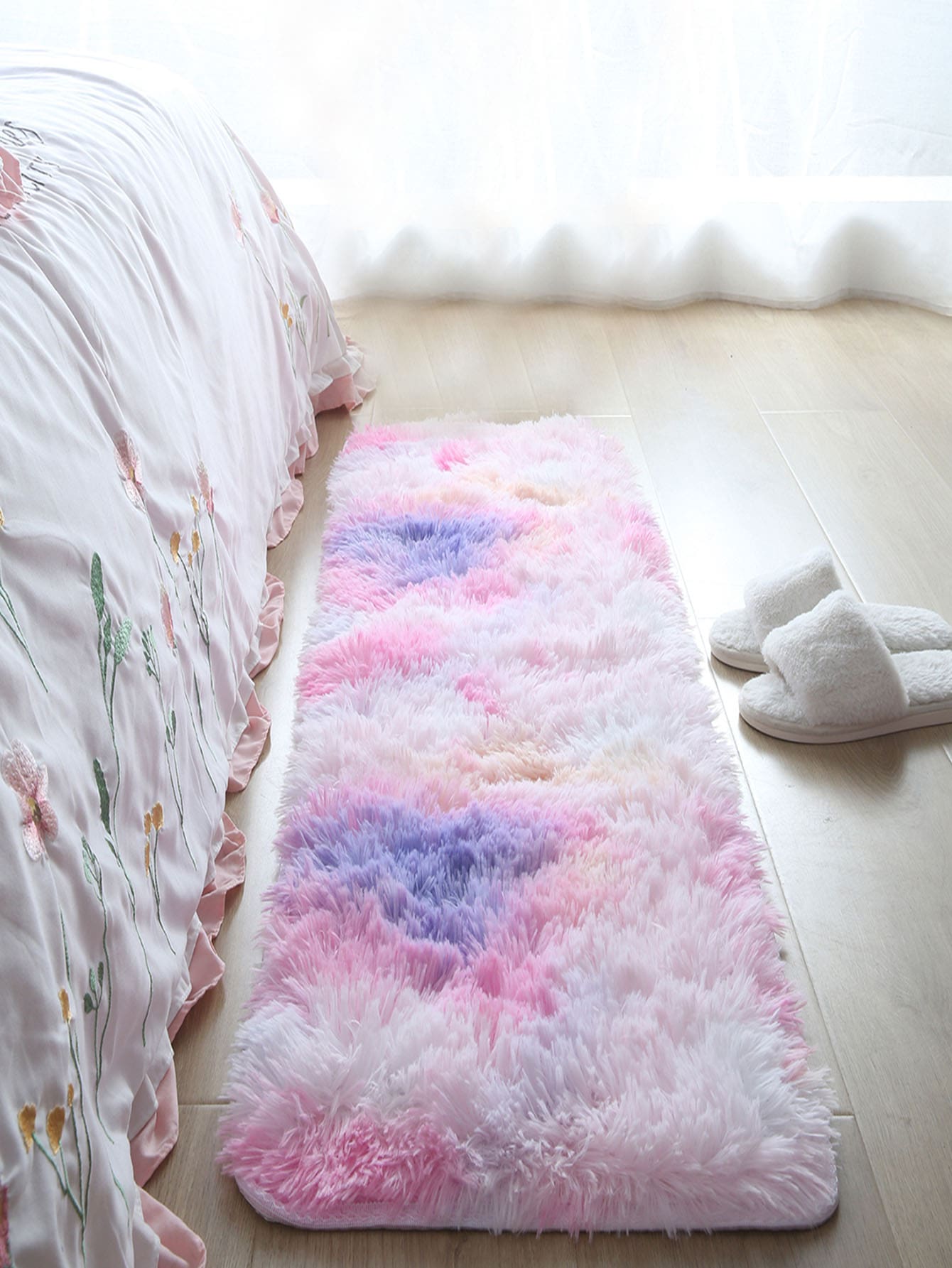 Tie Dye Fuzzy Rug | SHEIN USA