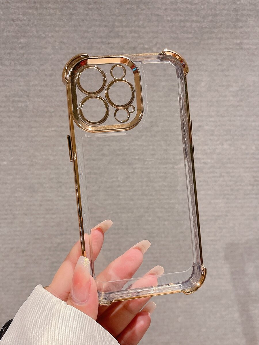 Luxury Electrolytic Plating Transparent Soft Phone Case For IPhone 16 ...