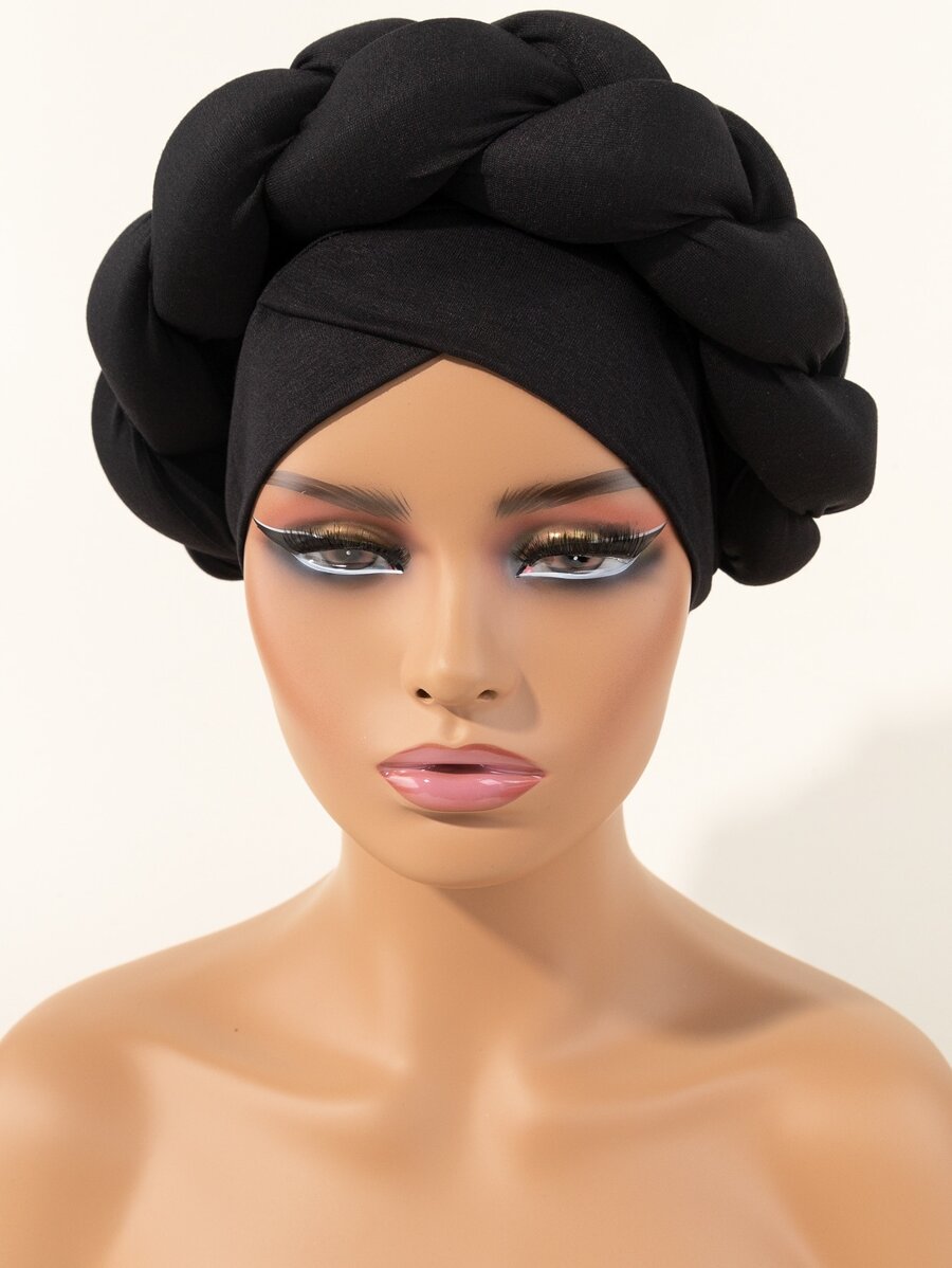 1pc Women's Turban Hat, African Style Oversized Headwrap With Braided ...