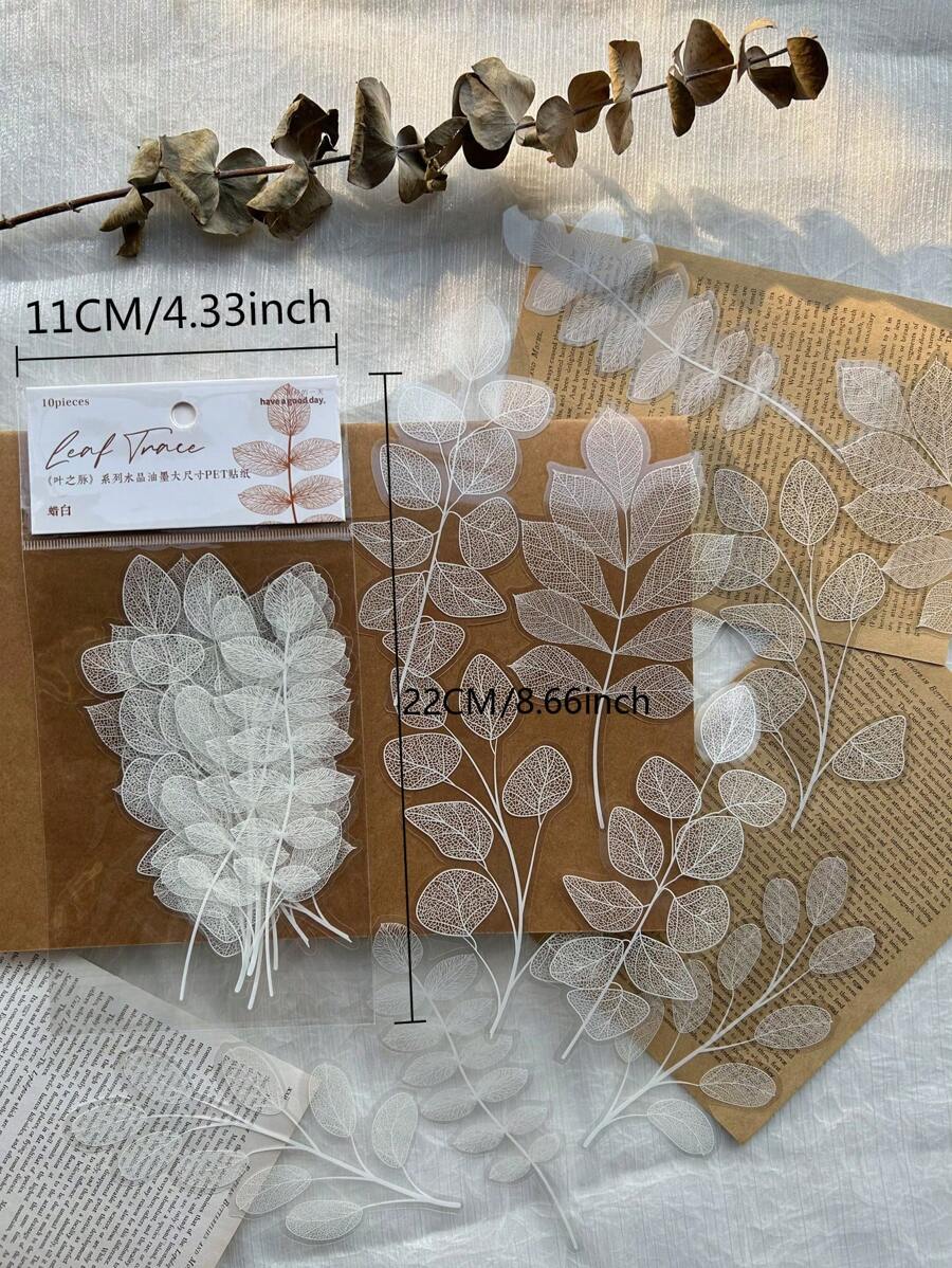 10pcs Leaf Pattern Sticker | SHEIN USA