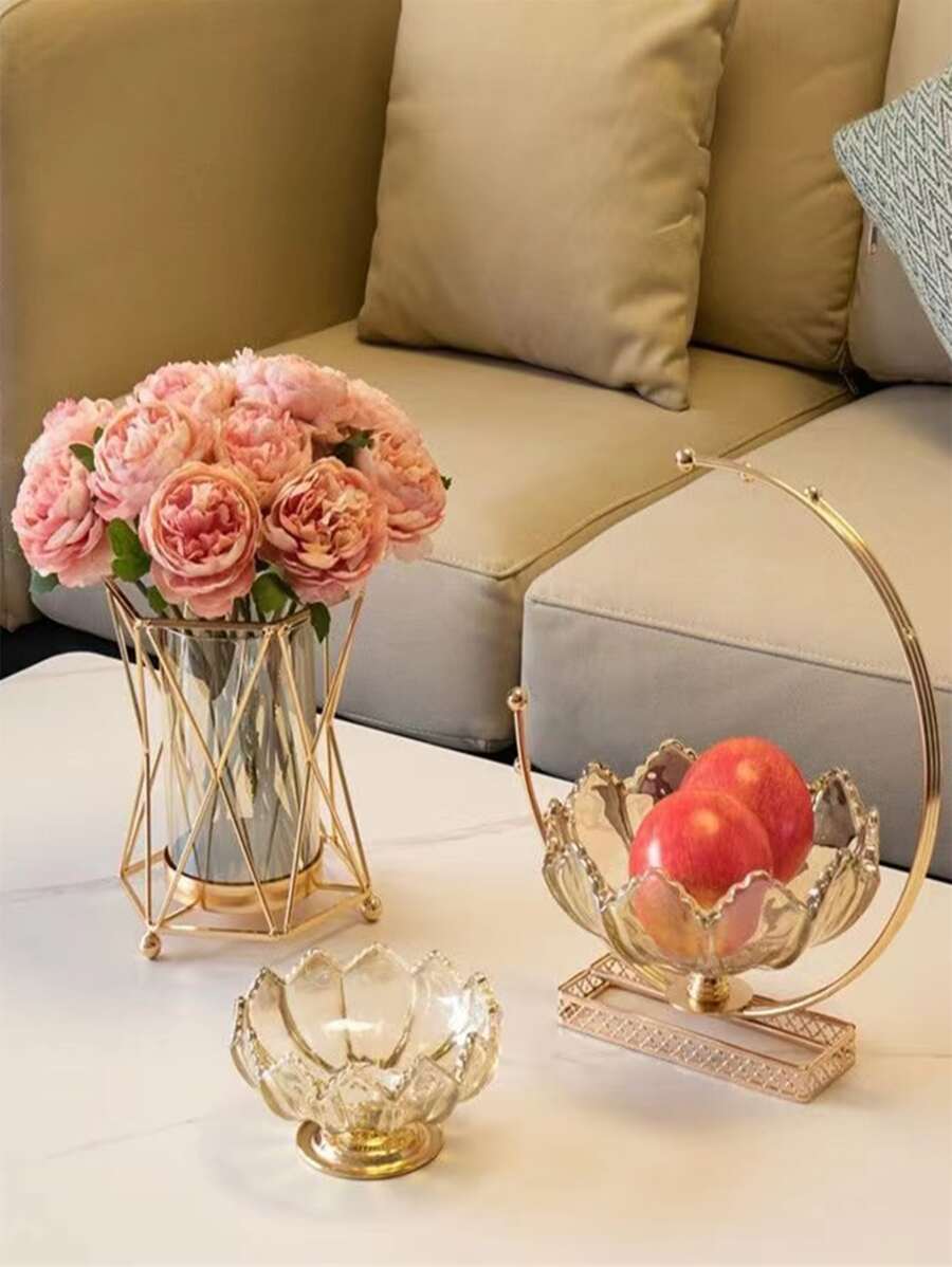 1pc Iron Flower Vase, Modern Gold Vase For Flower,Home Decor,Flower ...