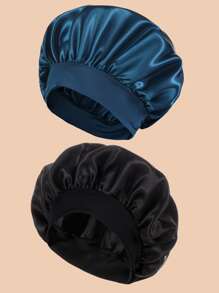 Solid Hair Bonnet Silk Bonnet Satin Bonnet | SHEIN USA