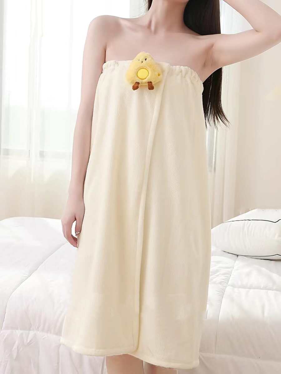 1pc Chicken Decor Bath Wrap Towel, Modern Fabric Bathrobe For Bathroom ...