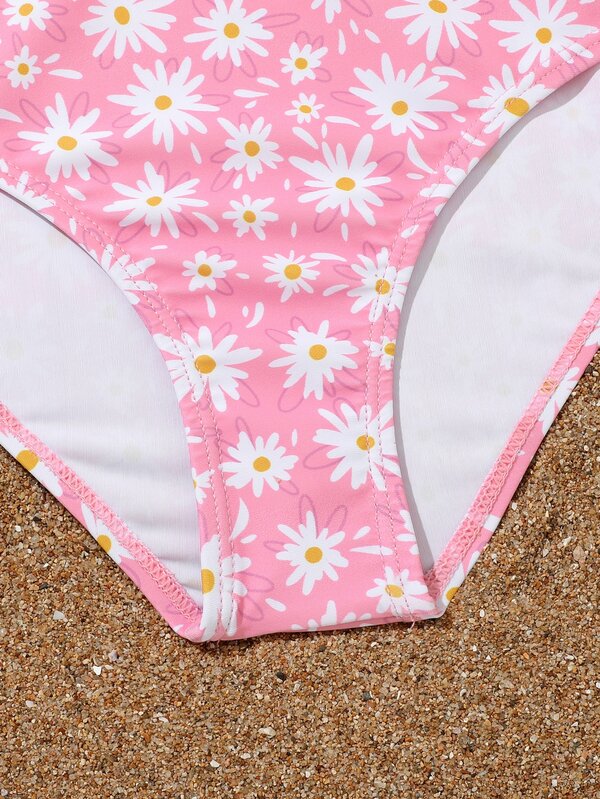 Girls Floral Print Bikini Swimsuit Shein Usa