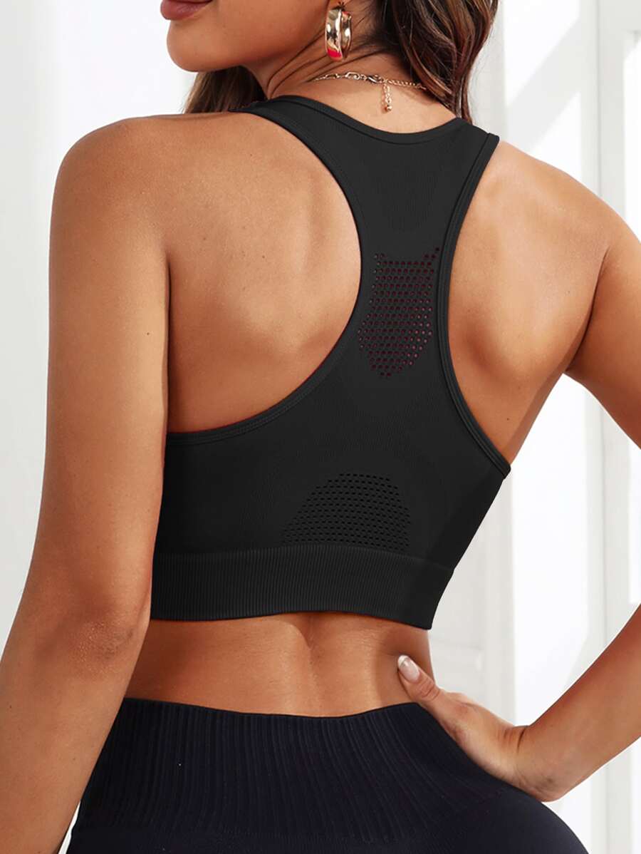 SHEIN Sport Studio High Support Racer Back Sports Bra | SHEIN USA