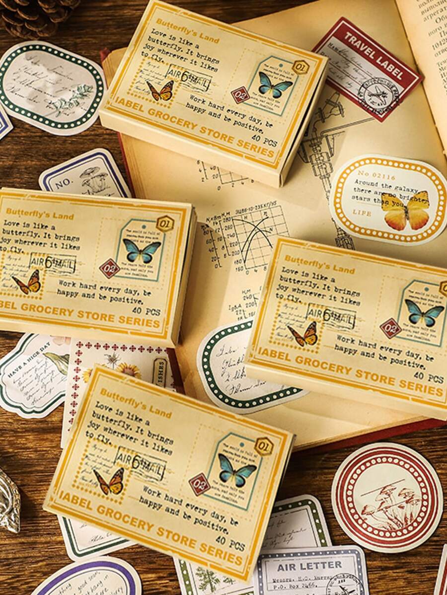 40pcs Mixed Pattern Sticker | SHEIN USA