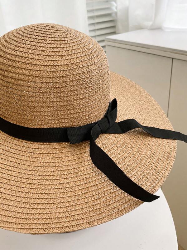 Bow Decor Straw Hat | SHEIN USA