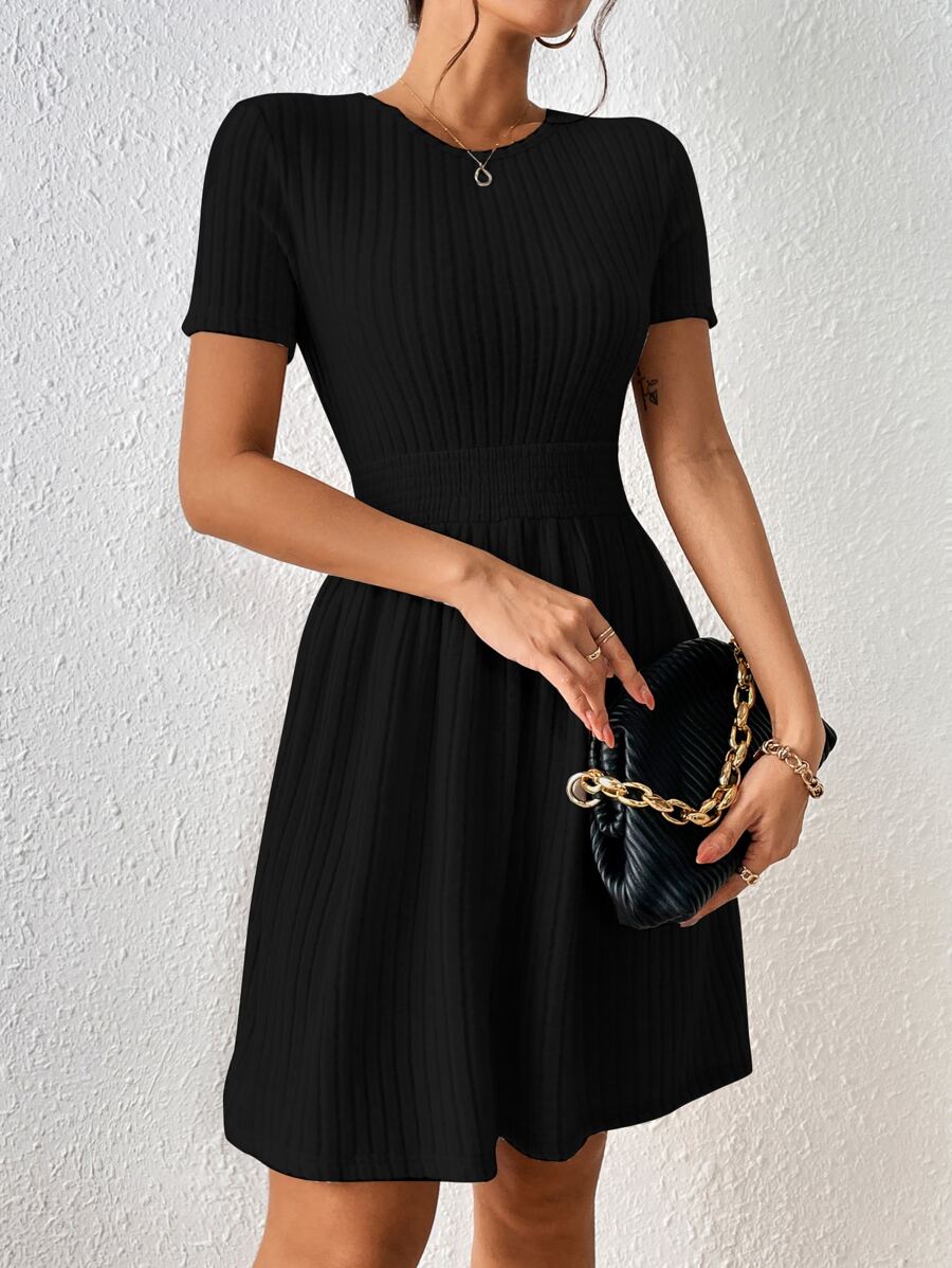 SHEIN Frenchy Abiti monocolore in maglia a coste | SHEIN ITALIA