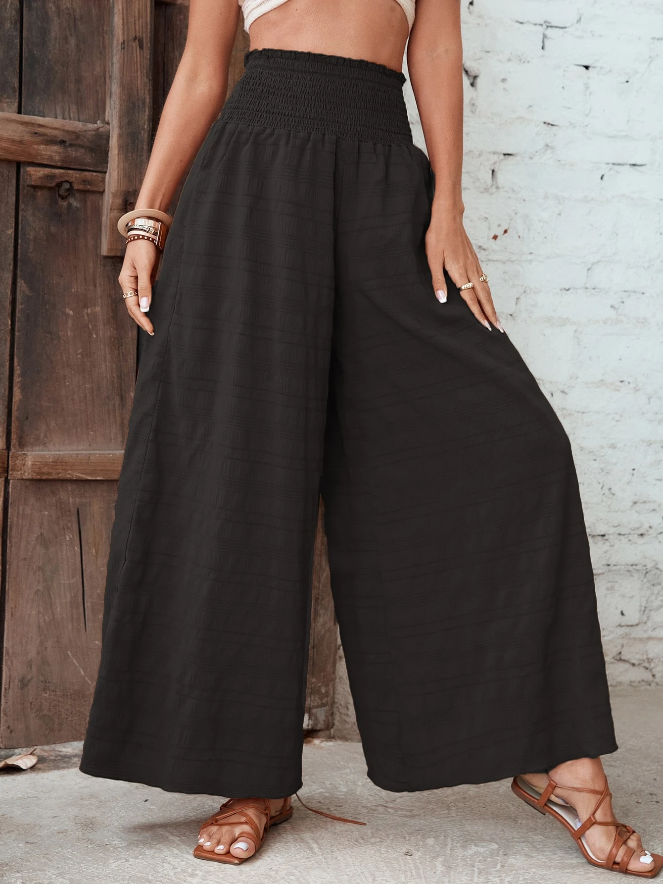 Shein Vcay Hose Mit Weiten Beinen Aktuelle Trends Günstig Kaufen