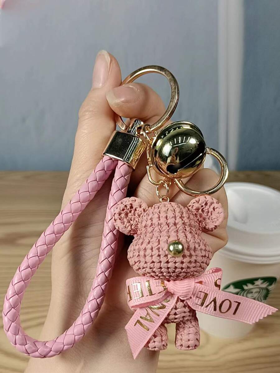 A cute cartoon wool bear keychain For back to school | SHEIN USA