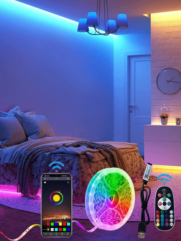 1pc 30 Led 1M ABS RGB LED Strip Light, Modern Led Strip Light With ...