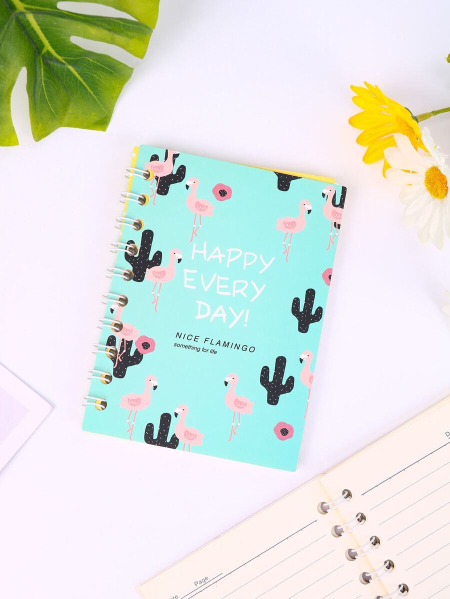 1pc Cactus Pattern Spiral Notebook | SHEIN USA