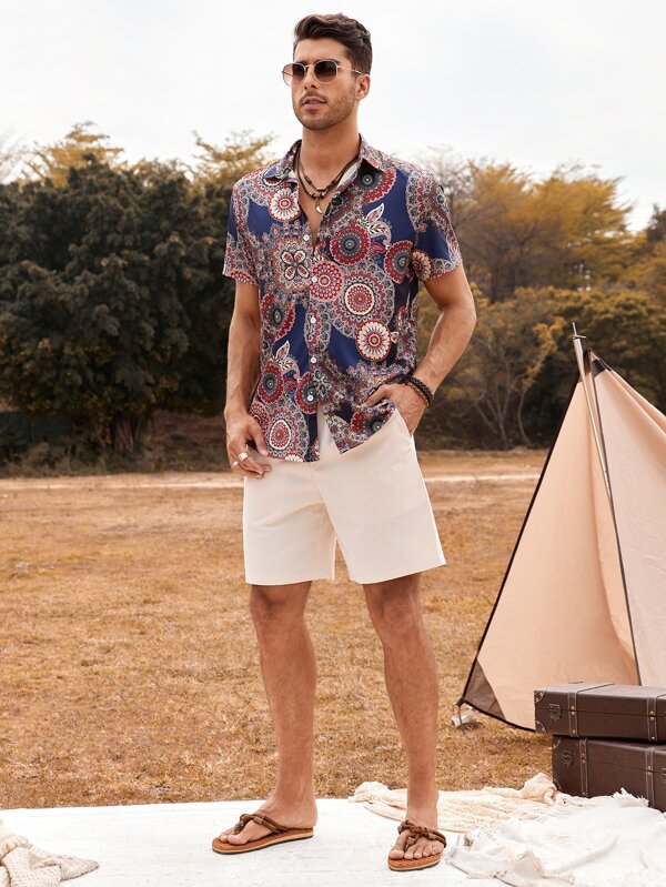 Manfinity RSRT Men Mandala Print Shirt | SHEIN USA