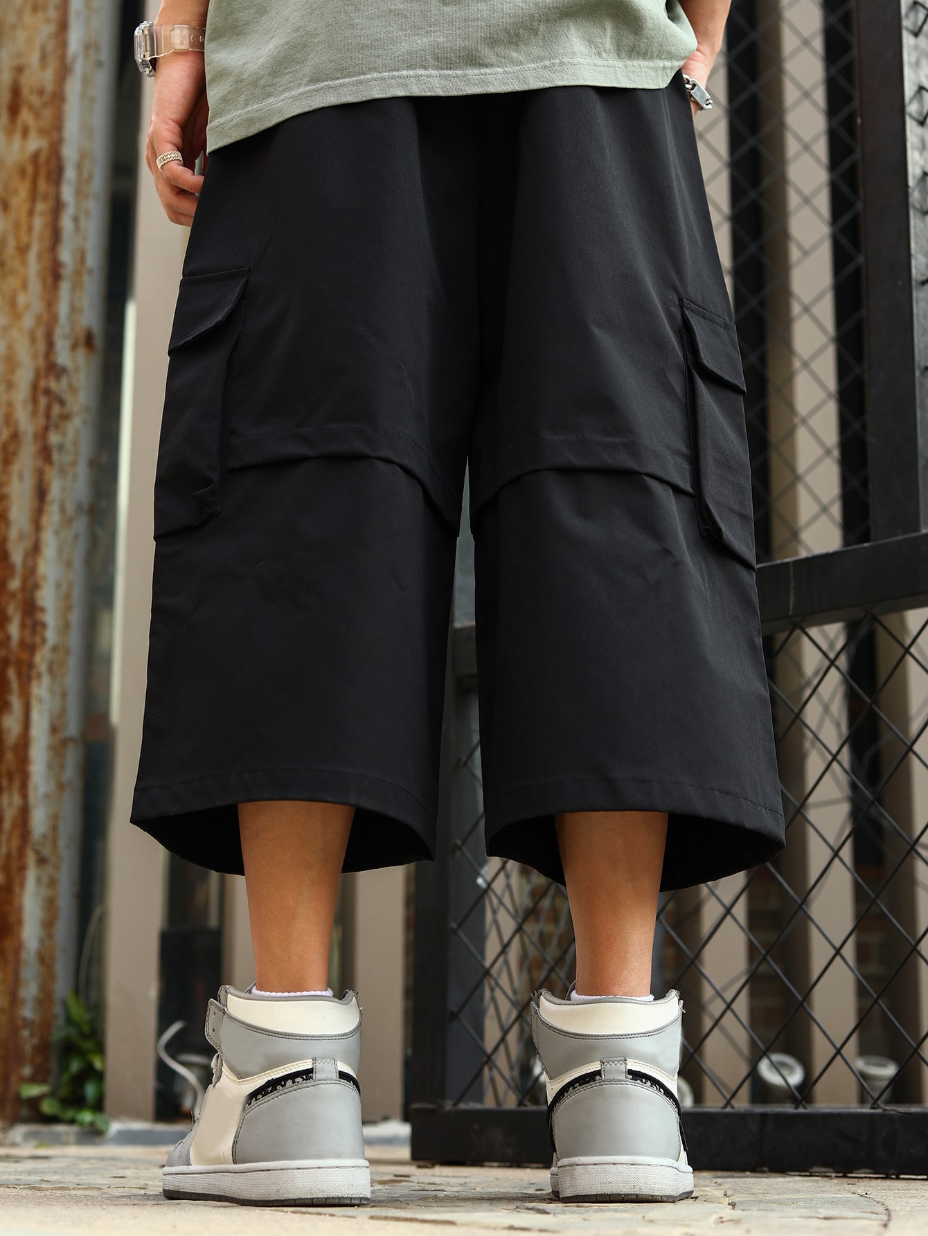 Manfinity EMRG Pantalon Cargo Pour Homme Taille Ample Avec Poches À ...