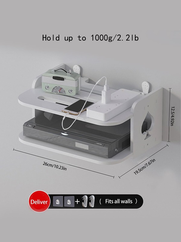 1pc Punch-free Router Shelf | SHEIN USA