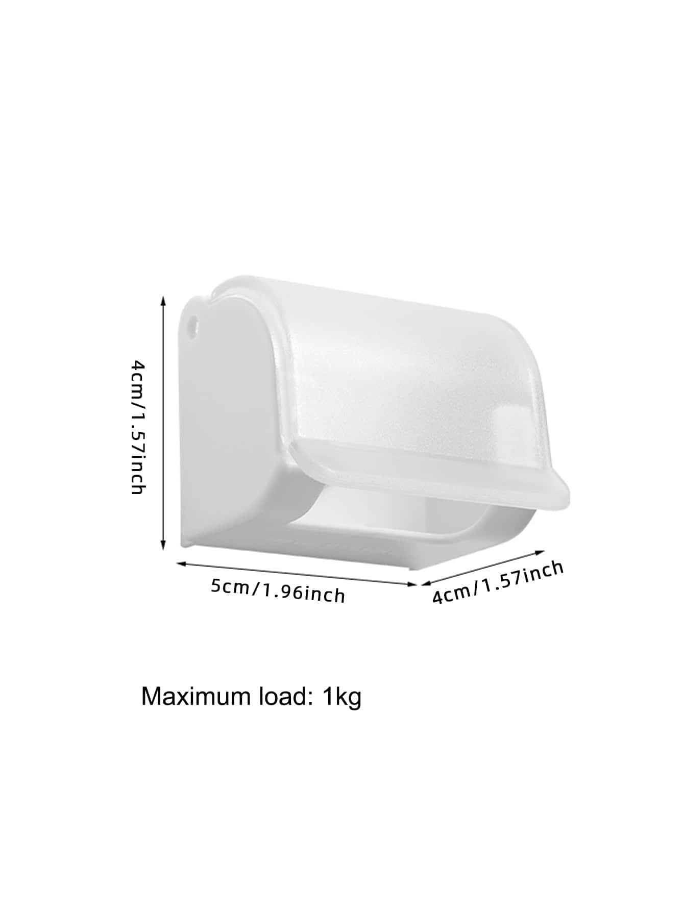 1pc Plain Wall Mounted Razor Storage Rack, Plastic Wall Mounted Shaver ...