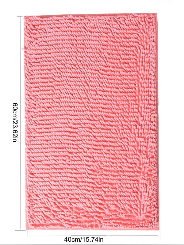 Solid Color Chenille Microfiber Floor Mat | SHEIN USA