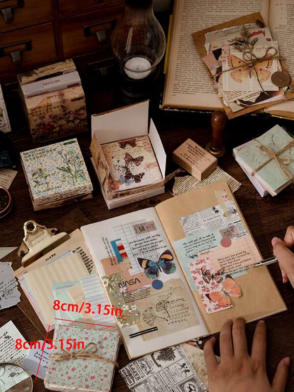 100pcs Random Pattern Material Paper | SHEIN USA