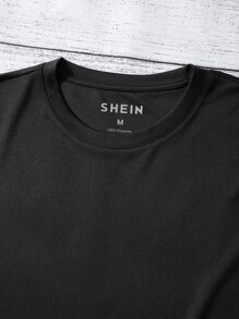 Men Solid Round Neck Tee | SHEIN USA