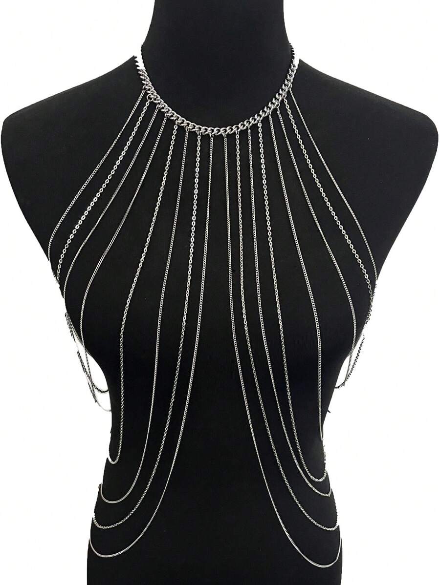 Minimalist Layered Body Chain | SHEIN USA