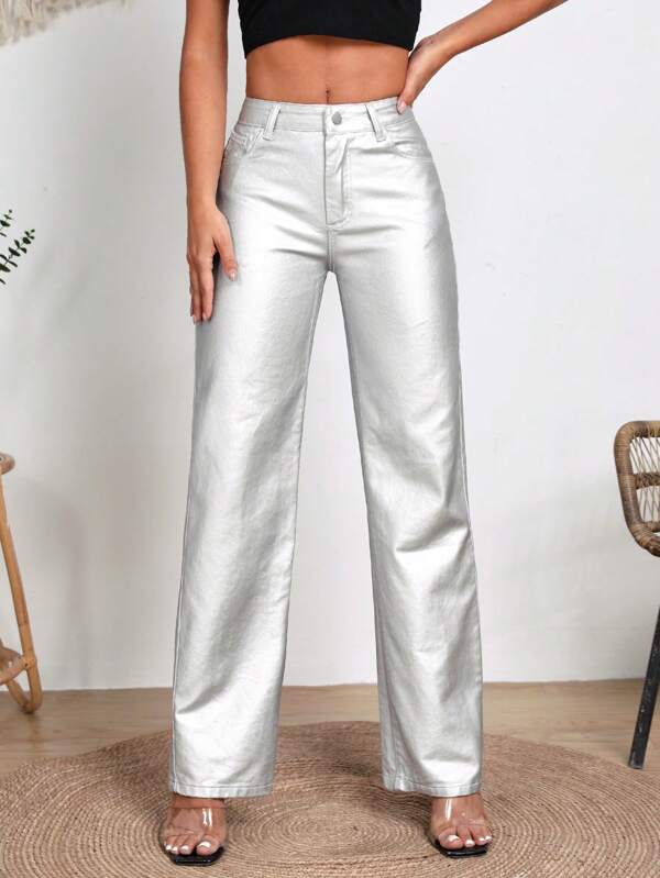 SHEIN Unity Jean droit | Mode en ligne | SHEIN FRANCE