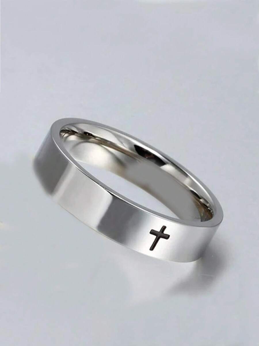 Men Cross Detail Ring | SHEIN USA