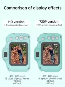 1080P Mini Portable Digital Camera, Color Toy Rechargeable Camera, 2 ...