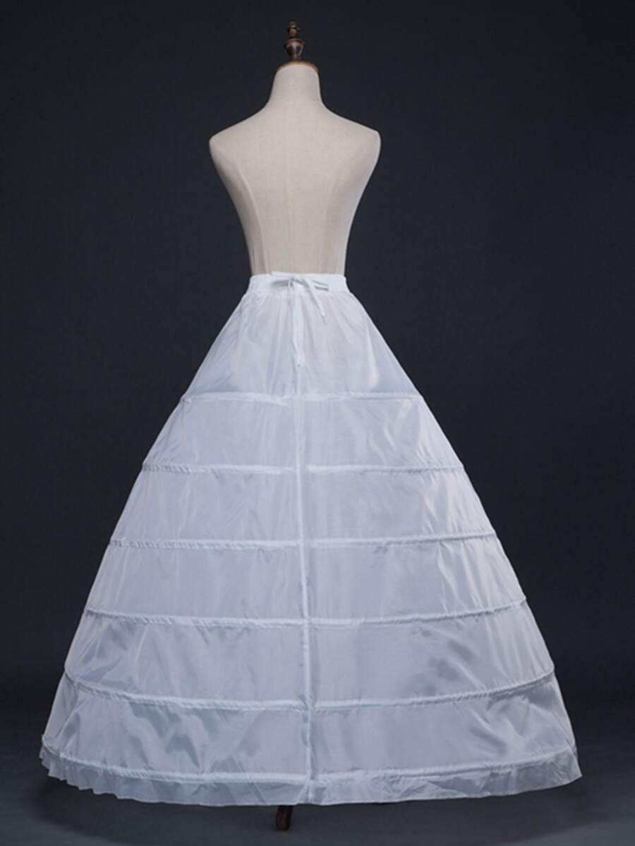 1pc Bridal Crinoline Petticoat With 6 Steel Bones A-Line Hoop Skirt ...