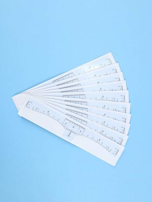 10pcs Eyebrow Ruler, Disposable Brow Ruler Microblading Adhesive ...