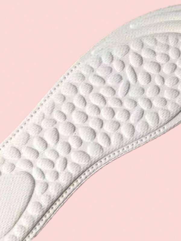 2pcs Texture Embossed Insoles, White Breathable Comfortable Shoes ...