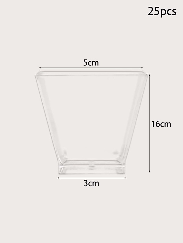 25pcs Clear Disposable Cup | SHEIN USA