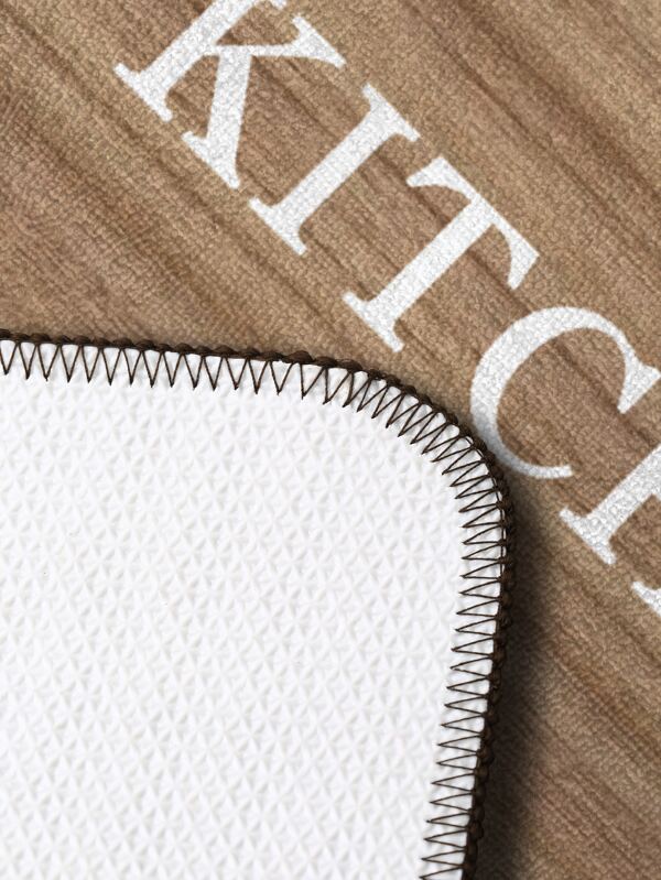 1pc Letter Graphic Anti-slip Kitchen Rug | SHEIN UK