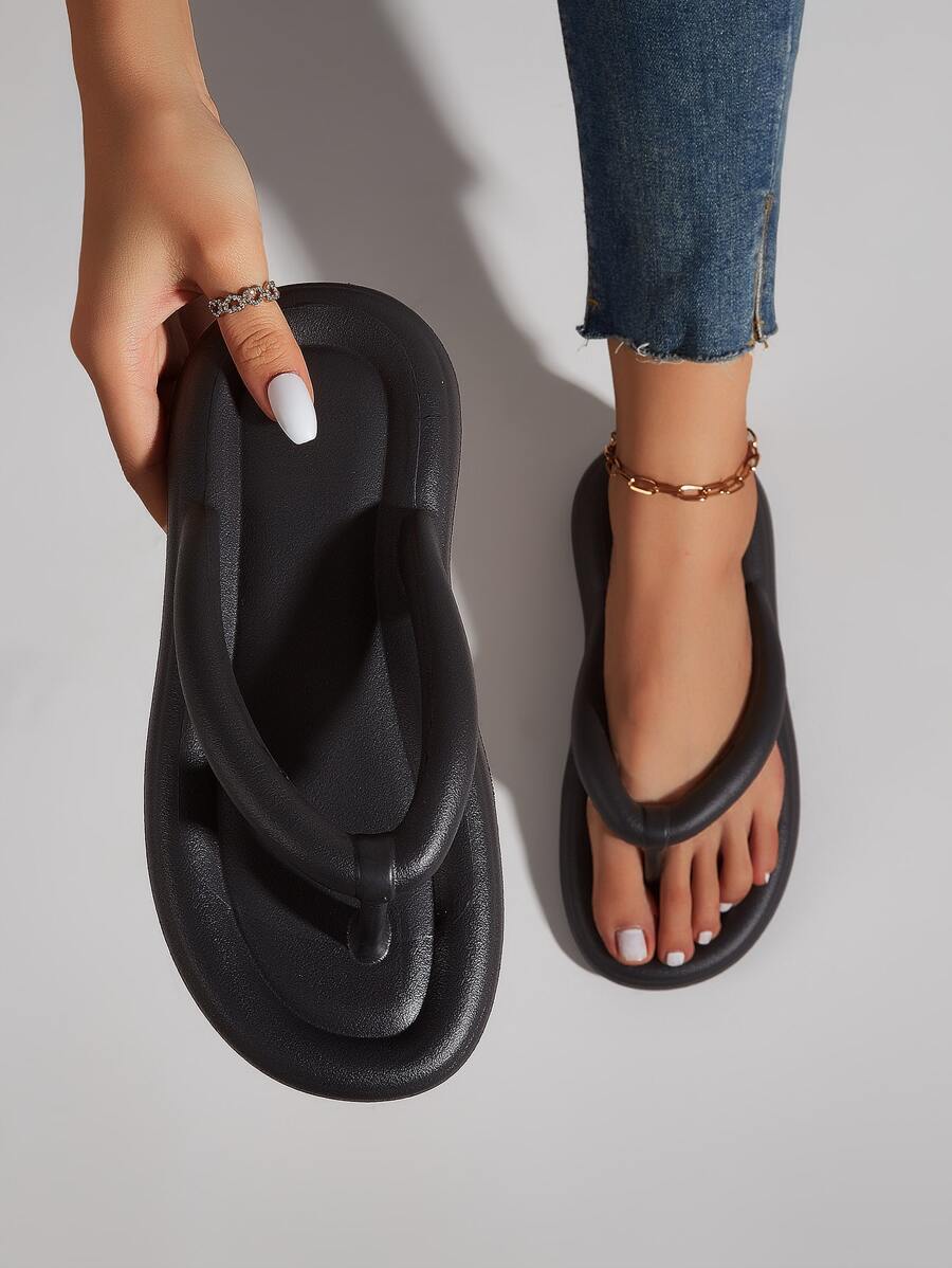 Mujer Chanclas de dedo guay negro EVA | Mode de Mujer | SHEIN España