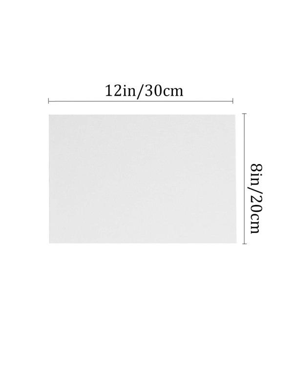 10pcs Solid Color Rectangle Painting Canvas, Simple Multi-purpose ...